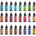Ranger Tim Holtz Alcohol Ink Set, 24 Pack Assorted Colors .5oz Alcohol ...