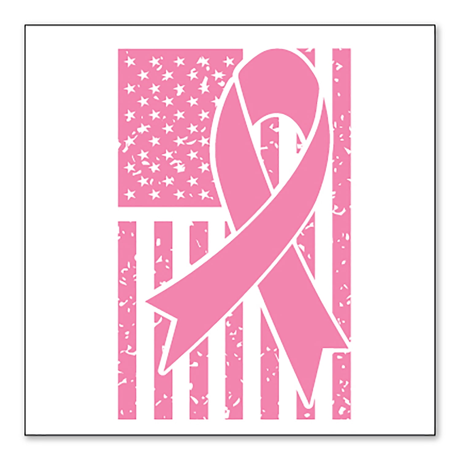 DistinctInk Custom Bumper Sticker - 4" x 4" Decorative Decal - White ...