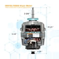 4681EL1008F Dryer Motor 220V Standard Size For Leading Dryers Built ...