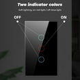 WiFi Switch Smart Home Touch RF Light Wall Panel 1/2/3 Gang Black US ...