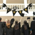 TEHAUX Graduation Decorations Banner Flag Garland Felt Cloth Black 6 ...