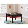 UTEX 2-in-1 Kids Wooden Activity Construction Play Table with Storage ...