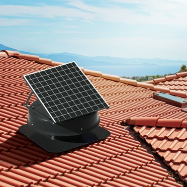 Air Vent 53560 800CFM Solar Powered Gable Fan - Walmart.com