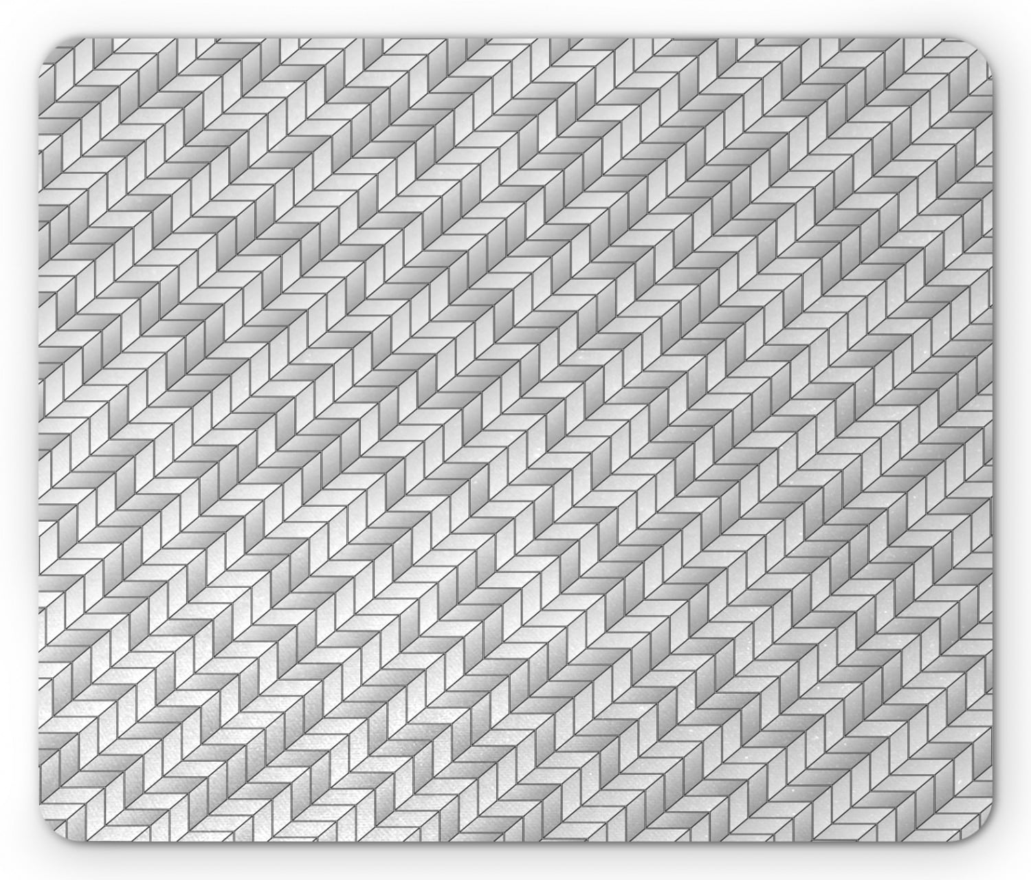 Neutral Mouse Pad, Greyscale Diagonal Modern Visual with a Tech Style ...