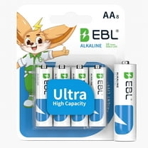EBL AAA Batteries 8 Pack, 1.5V Alkaline Triple A 1.5 Volts Battery ...