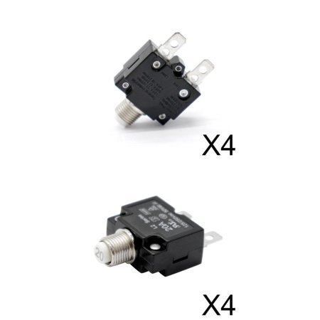 Resettable Car Circuit Breaker Panel Mount Quick Connect Terminals ...