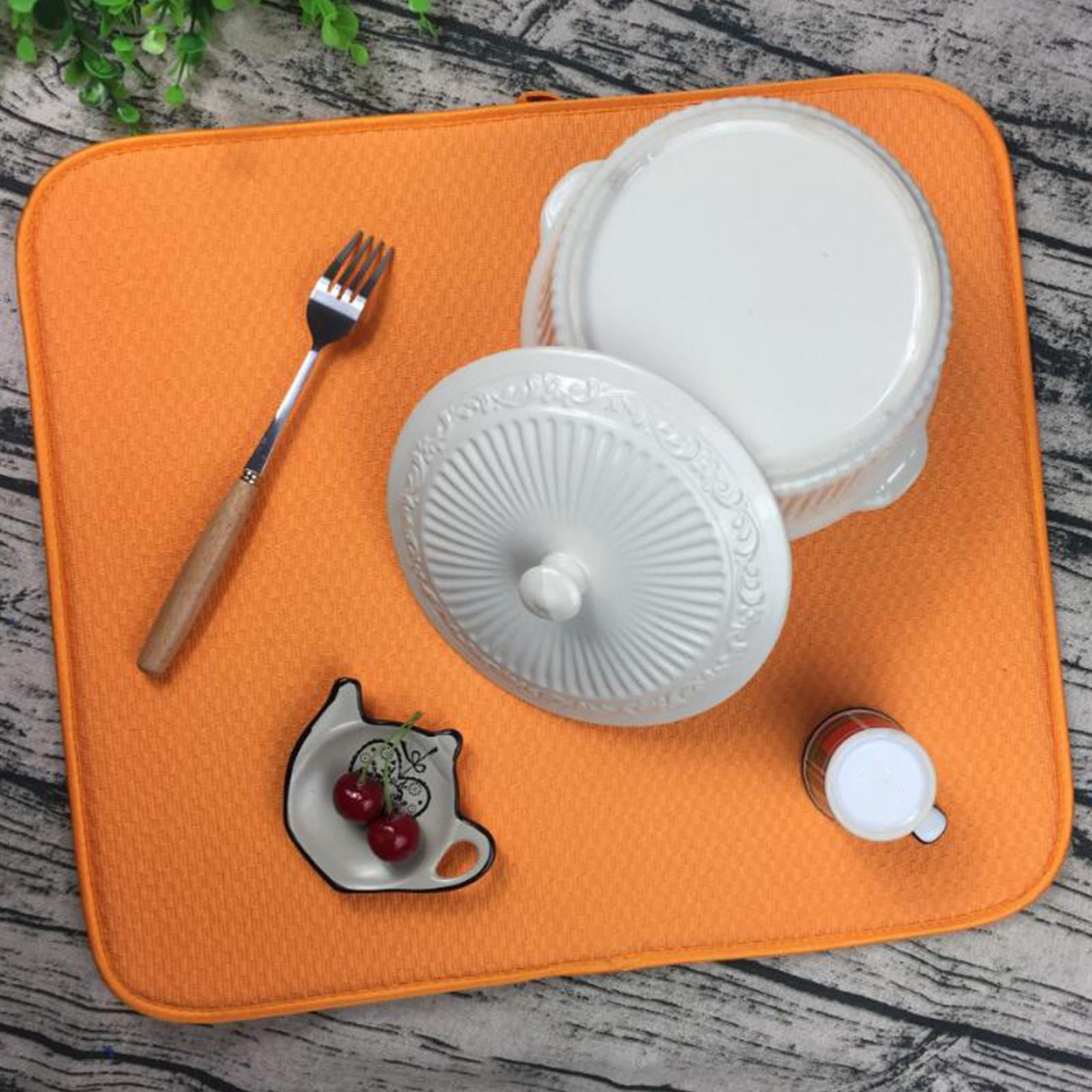 Absorbent Drying Mat for Kitchen Counter Placemat Keep Countertop Clean ...