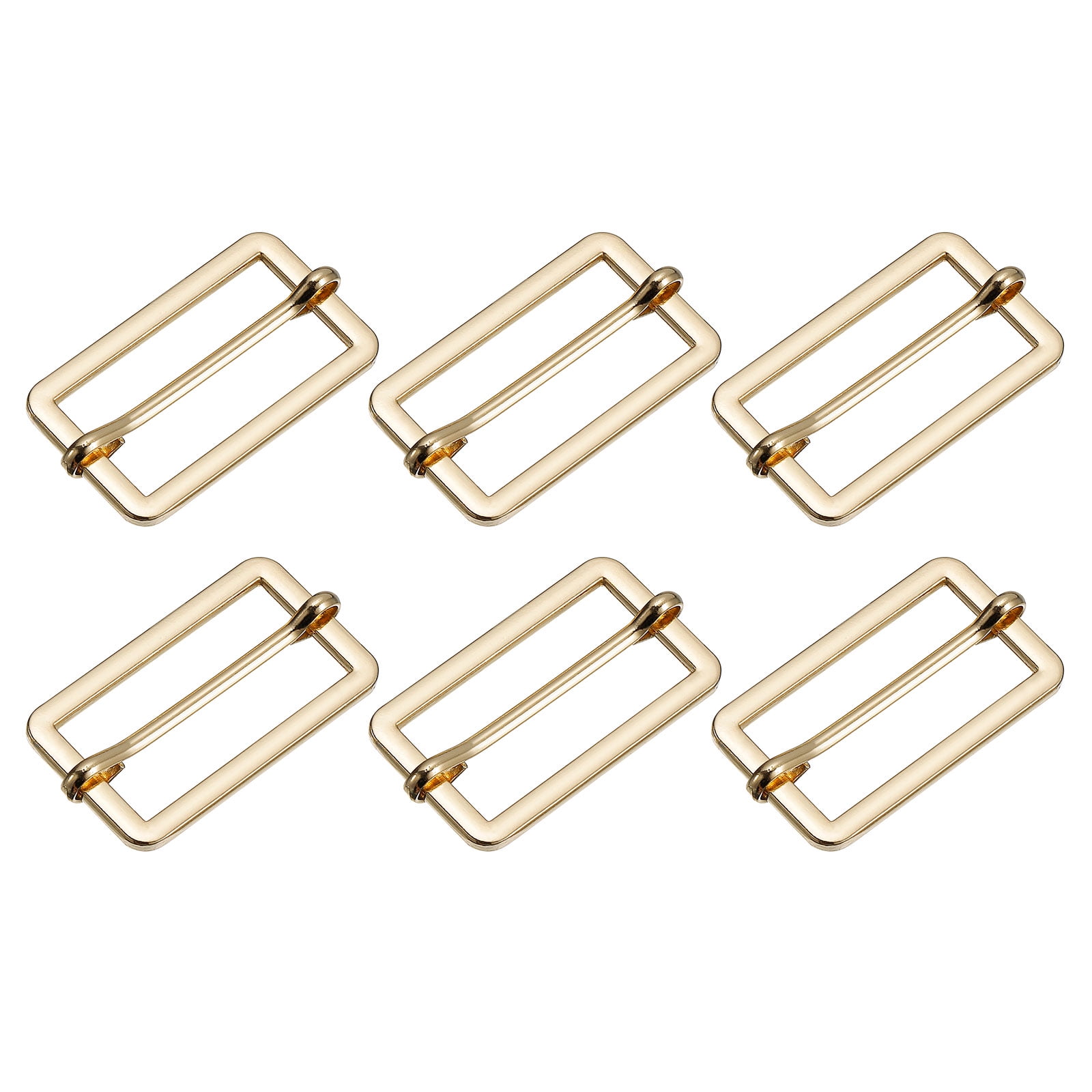 Slides Buckles, 6 Pack 30x15x2mm Metal Roller Pin Buckles, Gold Tone ...