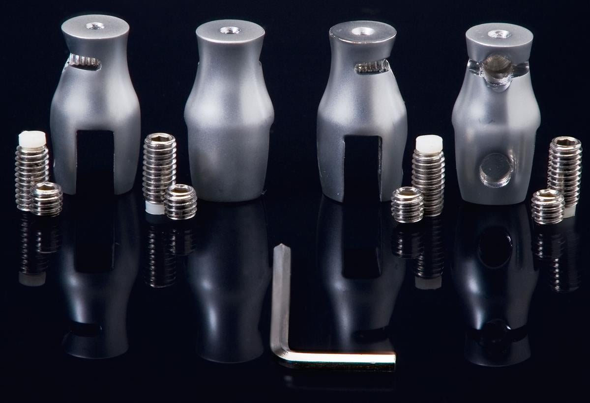 Set of 36, Cable Panel Clamps, Silver Satin Finish, Curved Design For ...