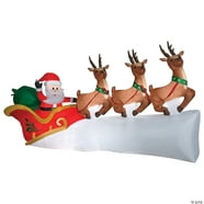 inflatable Christmas Santa on ATV 4 wheeler Airblown - Walmart.com