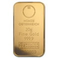 Austrian Mint 20g Gold Bar - .9999 Fine Gold in Sealed Tamper-Evident ...