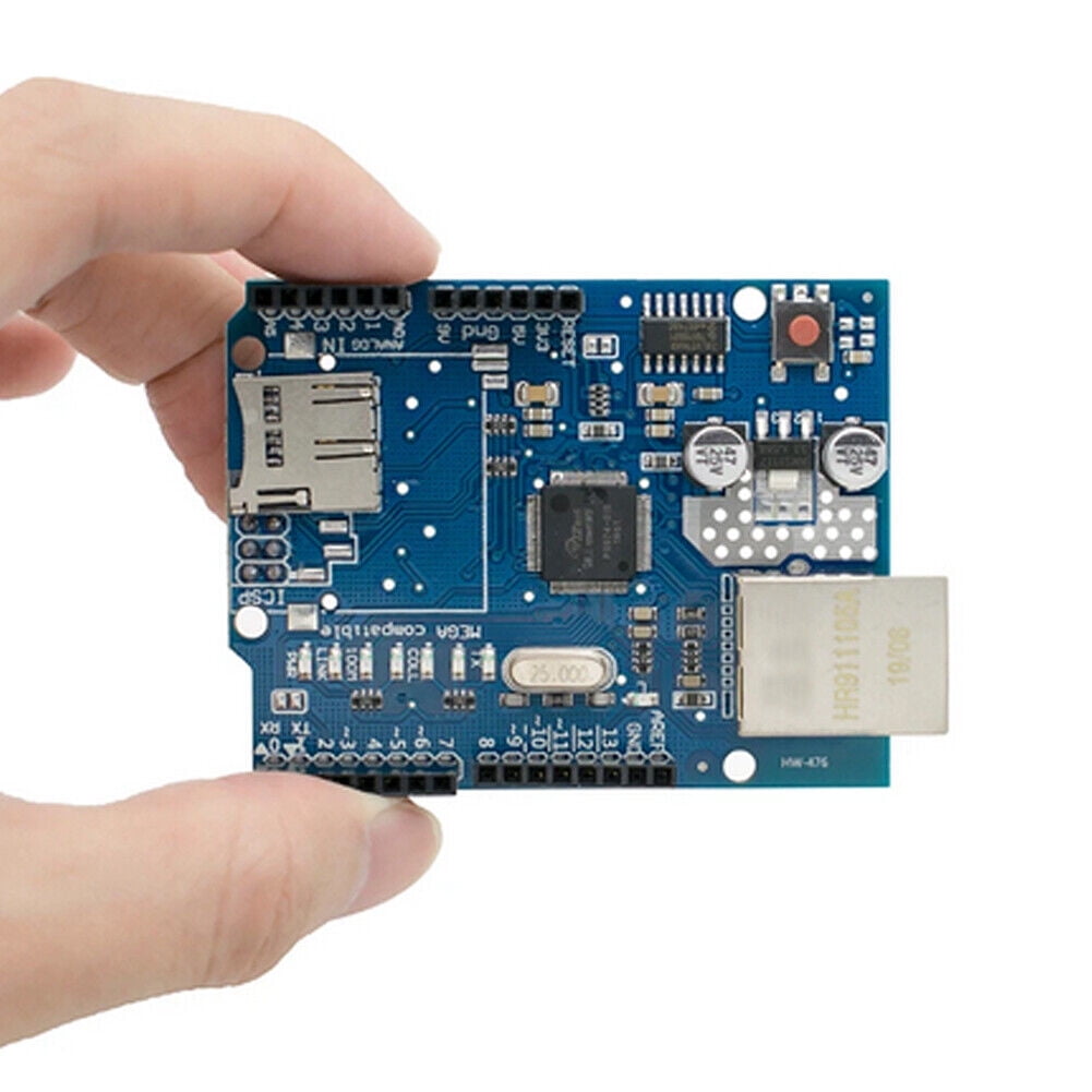 1PCS Ethernet Shield W5100 Network Expansion Board For Arduino R3 Mega ...