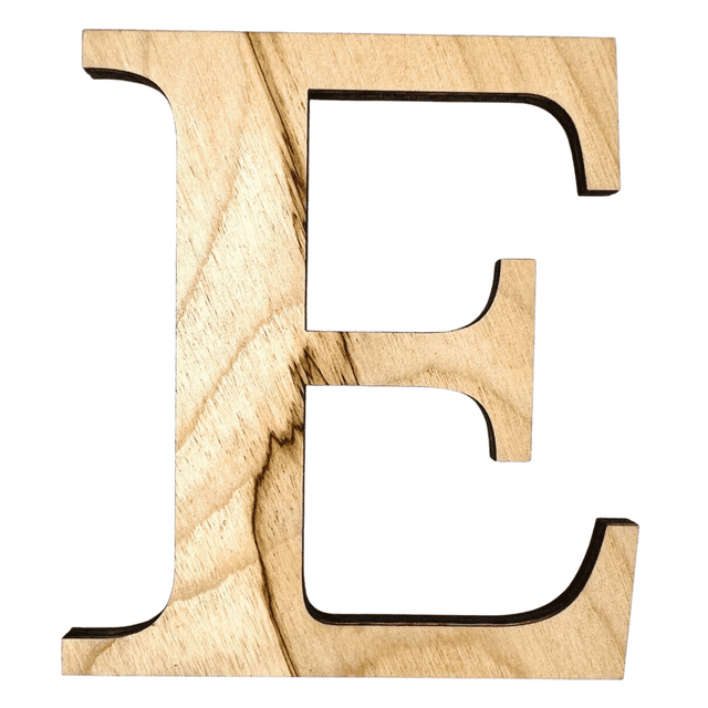 4" Tall Birch Letter E | 1/4" Thick Birch Plywood| Krafty Supply ...