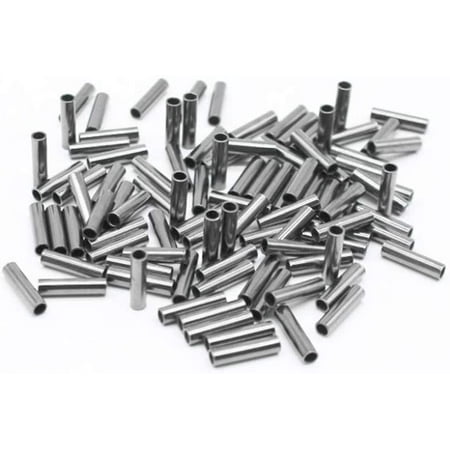 QUETO Single Barrel Crimp Sleeves Kit, Copper Barrel Crimp Sleeves ...