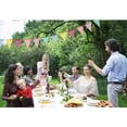60 Flags Imitated Burlap Pennant Banner - Multicolor Fabric Triangle ...