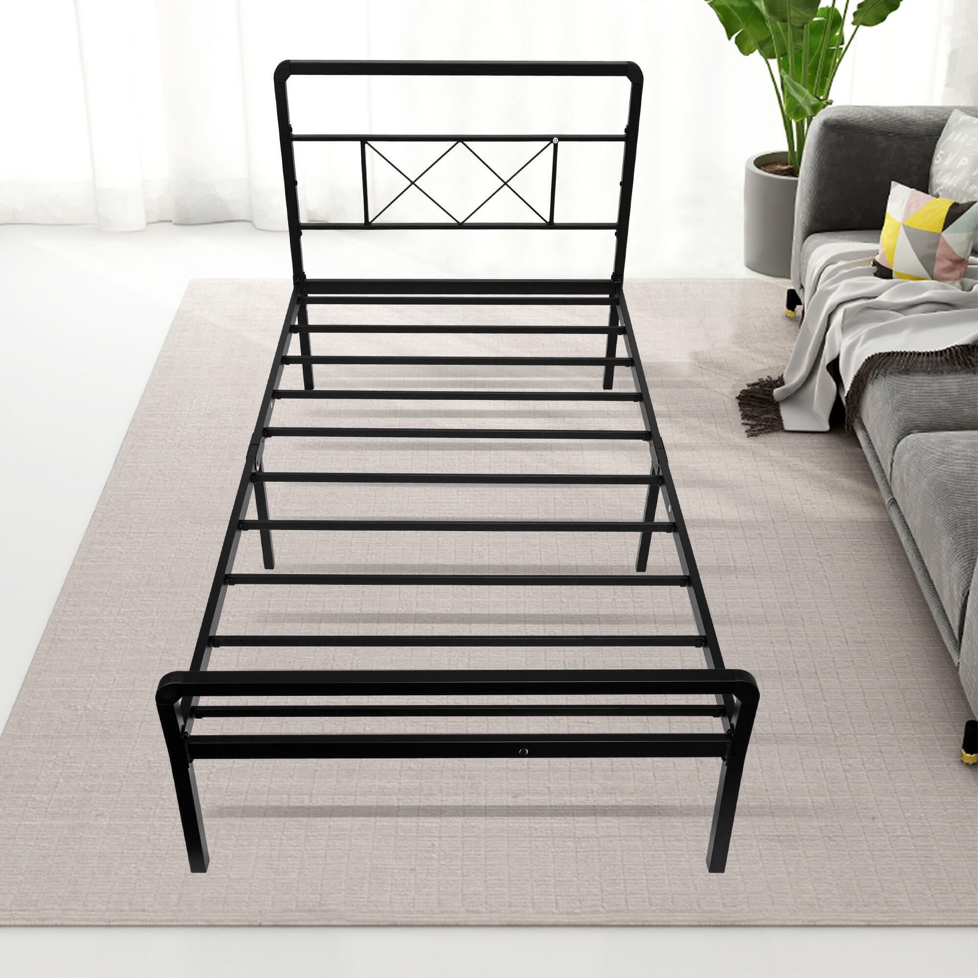 Click here for Enduran Twin Size Bed Frame With Headboard And Foo... prices