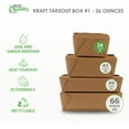 Take Out Food Containers 26 oz Kraft Brown Paper Take Out Boxes ...