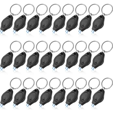 Dedang 24 Pack Mini LED Keychain Flashlight LED Key-Ring Light Torch ...