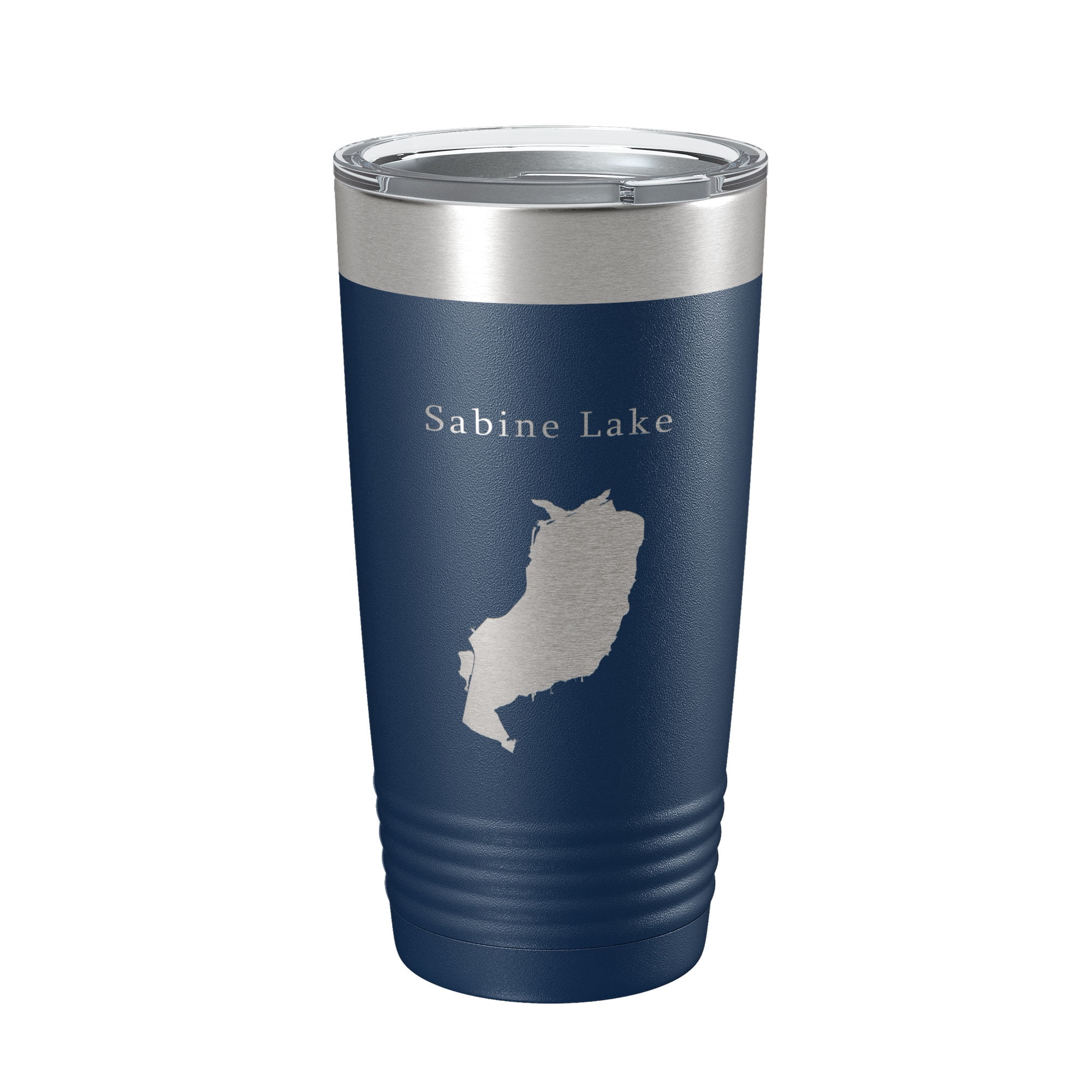 Sabine Lake Map Tumbler Travel Mug Insulated Laser Engraved Coffee Cup ...