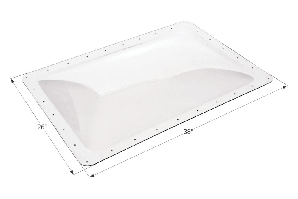 Icon Technologies 01861 - 26"W x 38"L White Rectangular Outer Skylight ...