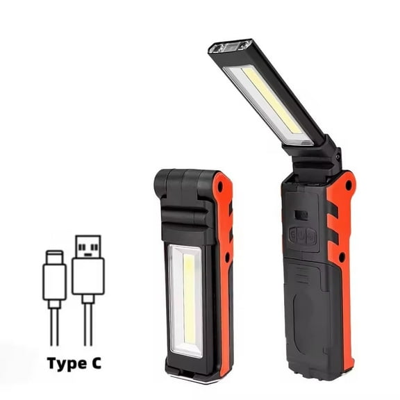 Portable COB LED Work Light USB Rechargeable LED Flashlight Inspection ...