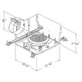 Delta Electronics SMT150LED 150 CFM Ceiling Bathroom Exhaust Fan with ...