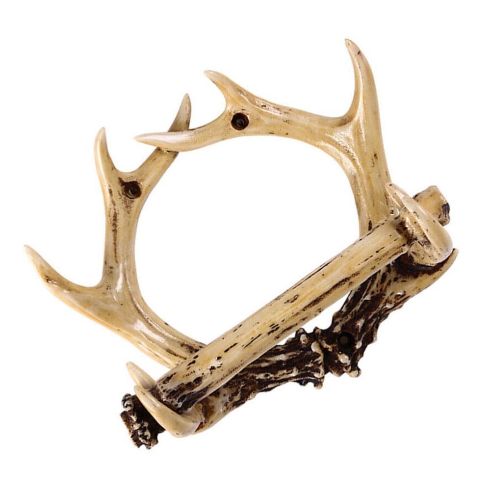 Functional and Charming Bathroom Accessories Deer Antlers Towel Roll ...