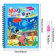 HEQUSIGNS Magic Water Coloring Books, 6Pcs Reusable Painting Art Kits ...