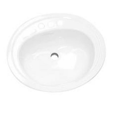 Bootz Industries 111002 Lavatory Sink Drop In Steel 20 In. X17 In. Oval ...
