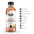 Bai Iced Tea, Narino PEach, Antioxidant Infused Supertea, 18 Fluid ...