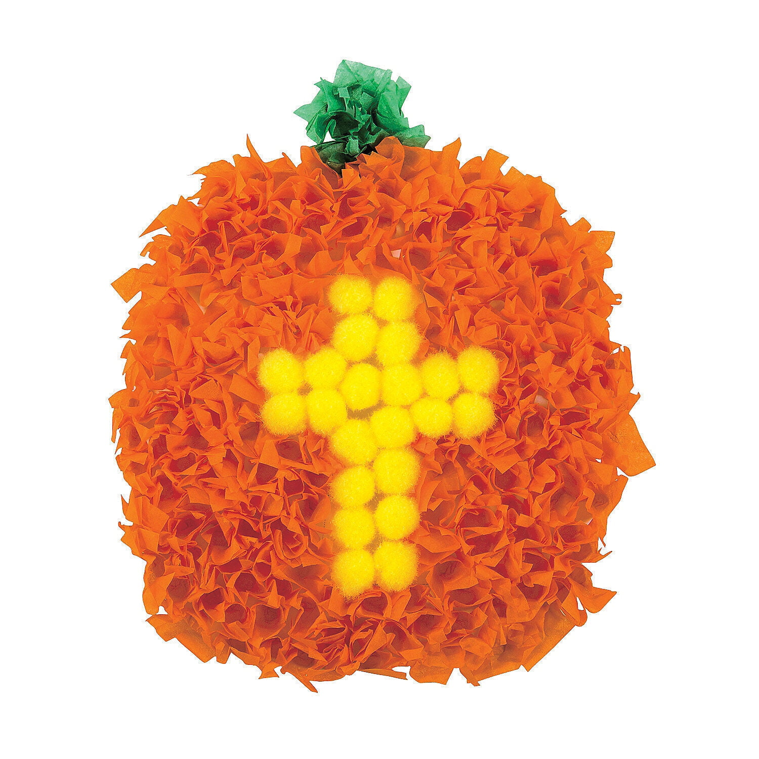 Christian Pumpkin Crinkle Tissue Paper Craft Kit, Craft Kits, 12 Pieces ...