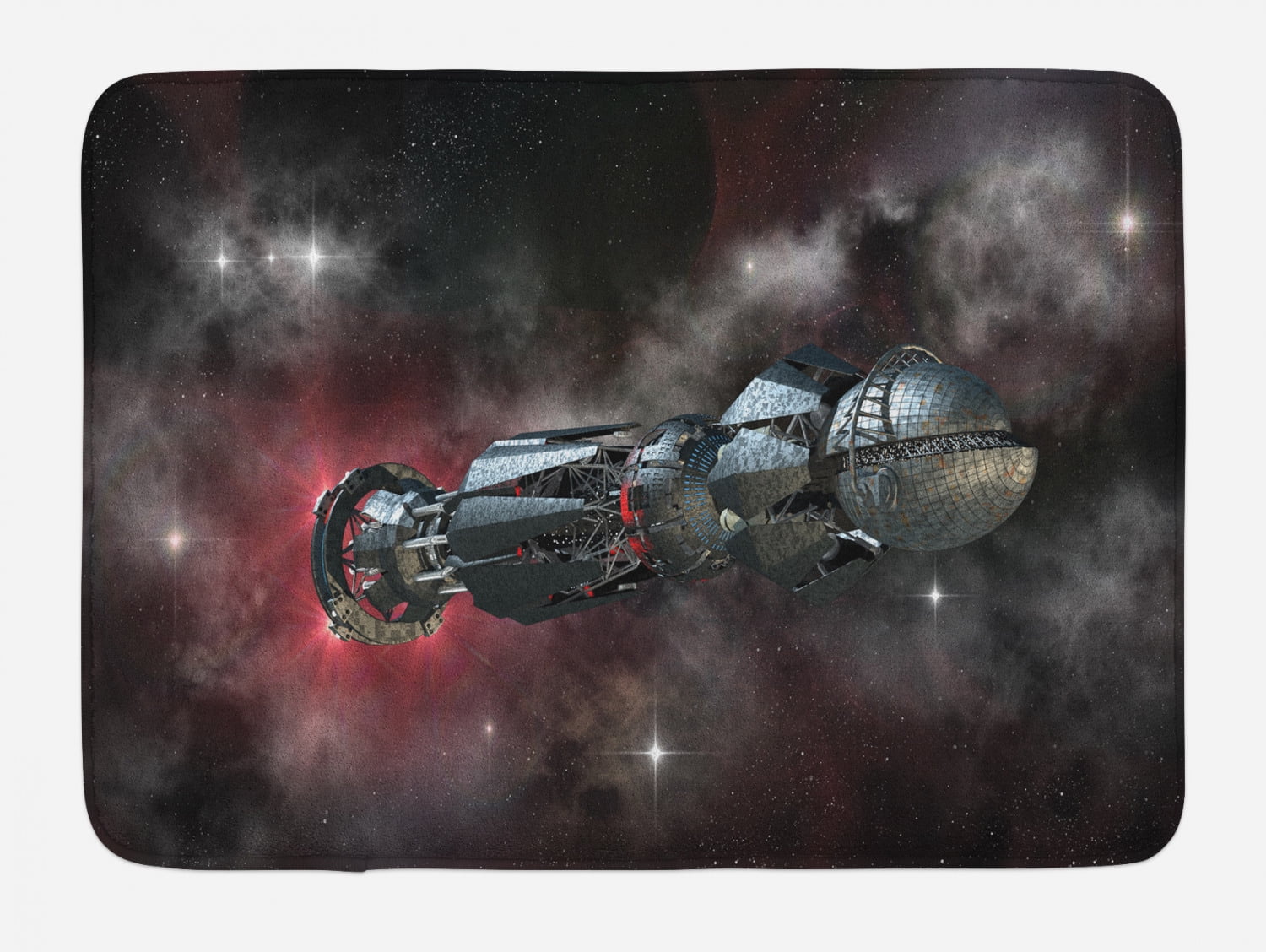 Galaxy Bath Mat, Spaceship in Interstellar Travel on a Galactic ...
