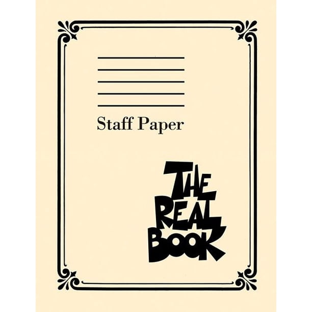 The Real Book Staff Paper (Paperback) - Walmart.com