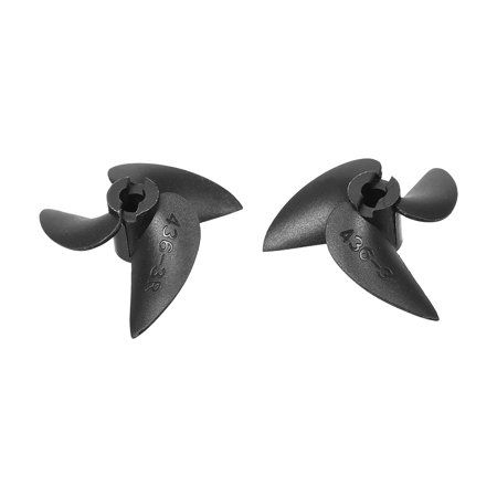 RC Boat CCW/CW Propeller 4mm Shaft 3Vanes 36mm 1.4 P Fan Shape Pastic ...