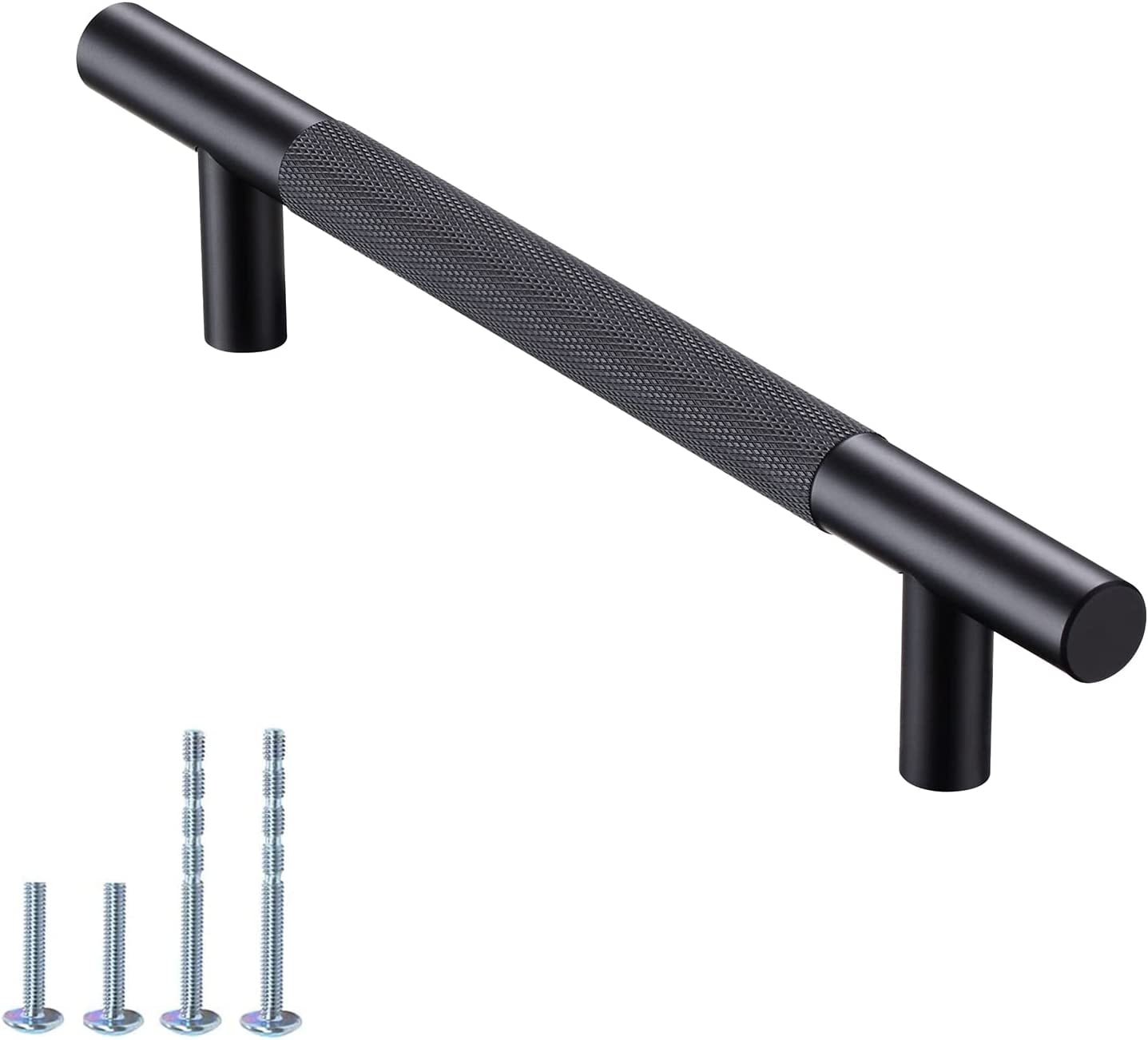 AITITAN 10 Pack Matte Black Cabinet Pulls - 3.75 Inch Hole Centers (6 ...