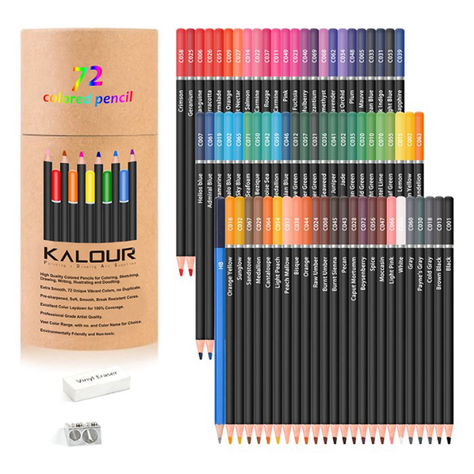 72 lápices de colores, lápiz de color grasor | Walmart en línea