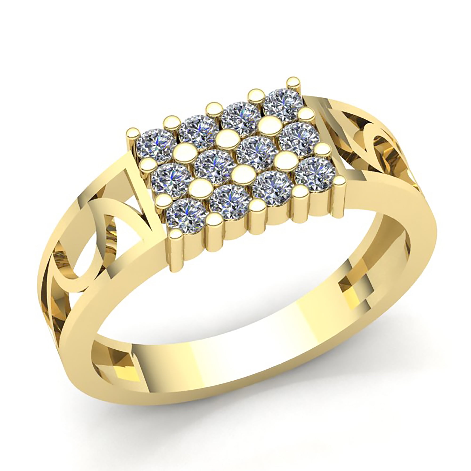 JewelWeSell - Genuine 0.75ct Round Cut Diamond Mens Classic Anniversary ...