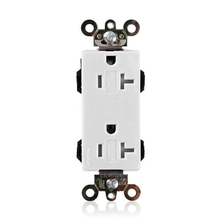 Leviton MT163-W Lev-Lok Modular Wiring Device 20-Amp, 125-Volt, Decora ...