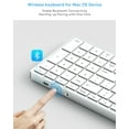 Yivandi Wireless Bluetooth Keyboard for Mac Mini OS – US Qwerty Layout ...