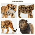 Toymany 8PCS Jungle Animals Figure Playset: Lion, Tiger, Cheetah, Leopard with Cub, Ideal Kids ...