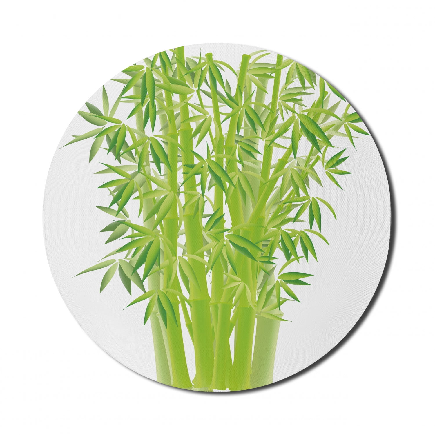 Exotic Mouse Pad for Computers, Bamboo Stems with Leaves Fresh Bunch ...
