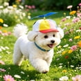 Dog Baseball Hat with Rainbow Propeller Adjustable Headband for Small ...