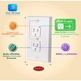 Ziz Home Child Safety Outlet Covers - 4 Pack | Self-Closing | ABS ...