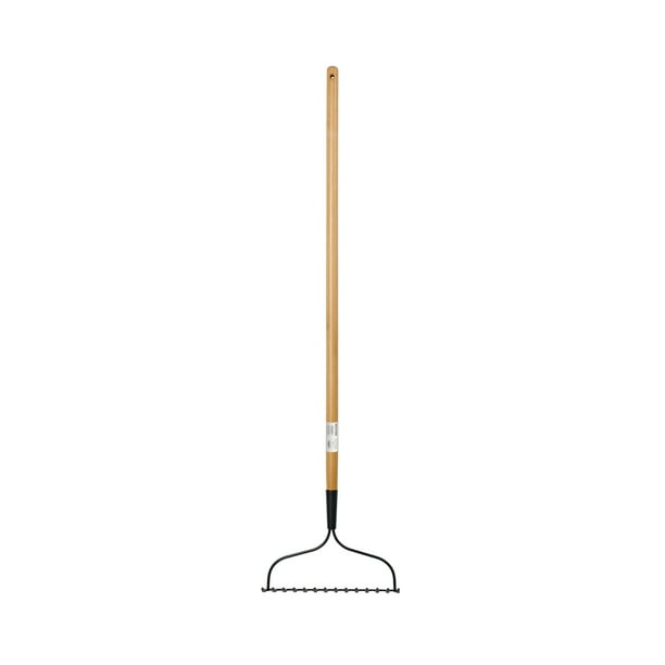 Expert Gardener 14-inch Wood & Steel Tine Bow Rake - Walmart.com