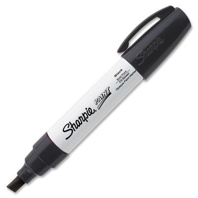 Sharpie-2PK Permanent Paint Marker, Extra-Broad Chisel Tip, Black ...
