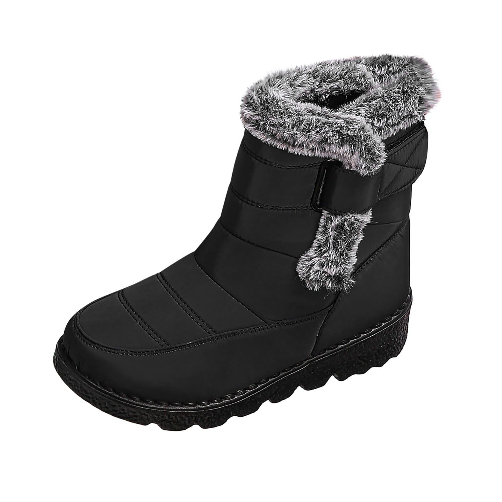Click here for Wensltd Winter Mid Calf Snow Boots For Women Solid... prices