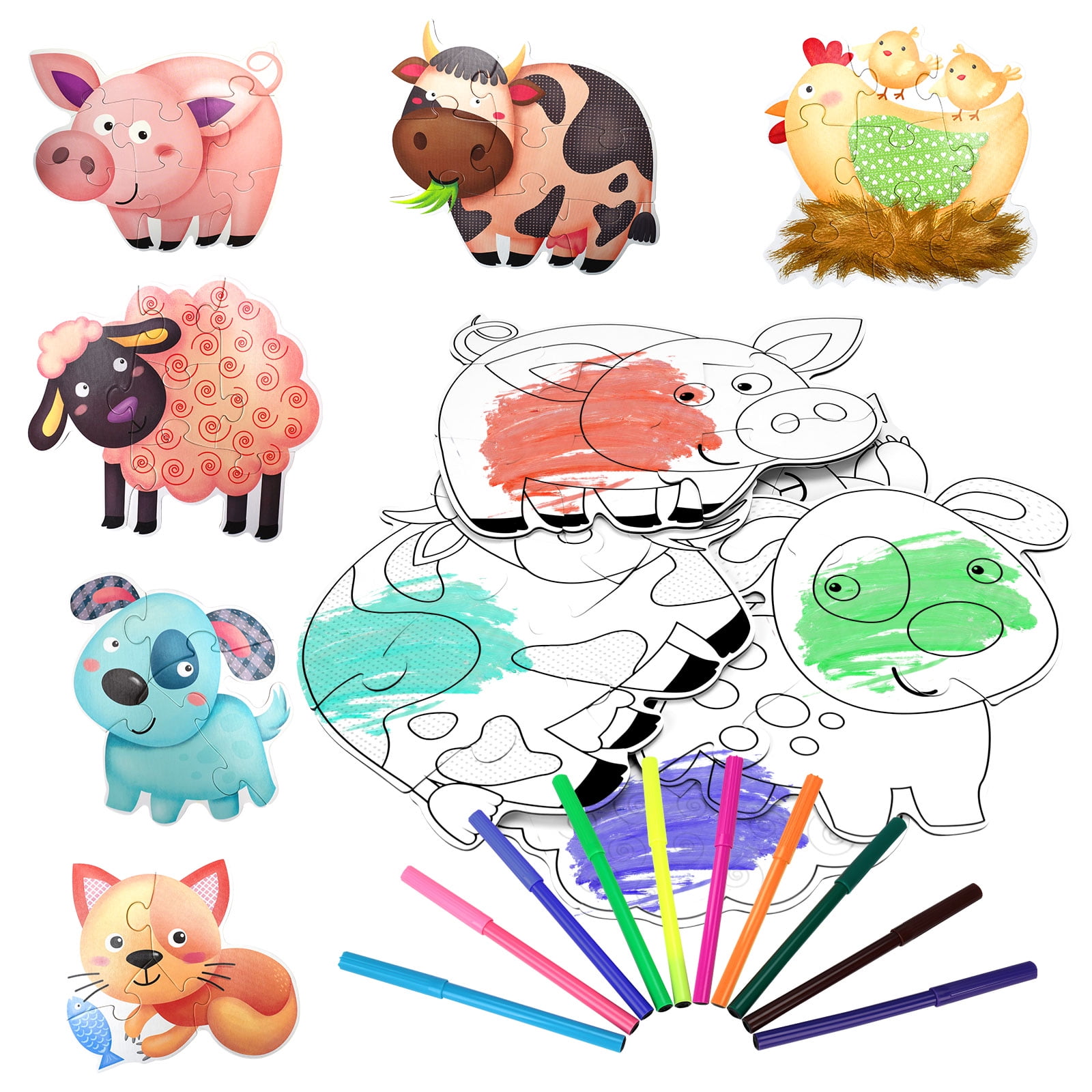 Cartoon Cute Pig Kids Toy For 5 Year Old Coloring Painting Puzzle For 2 cartoon-cute-pig-kids-toy-for-5-year-old-coloring-painting-puzzle-for-2