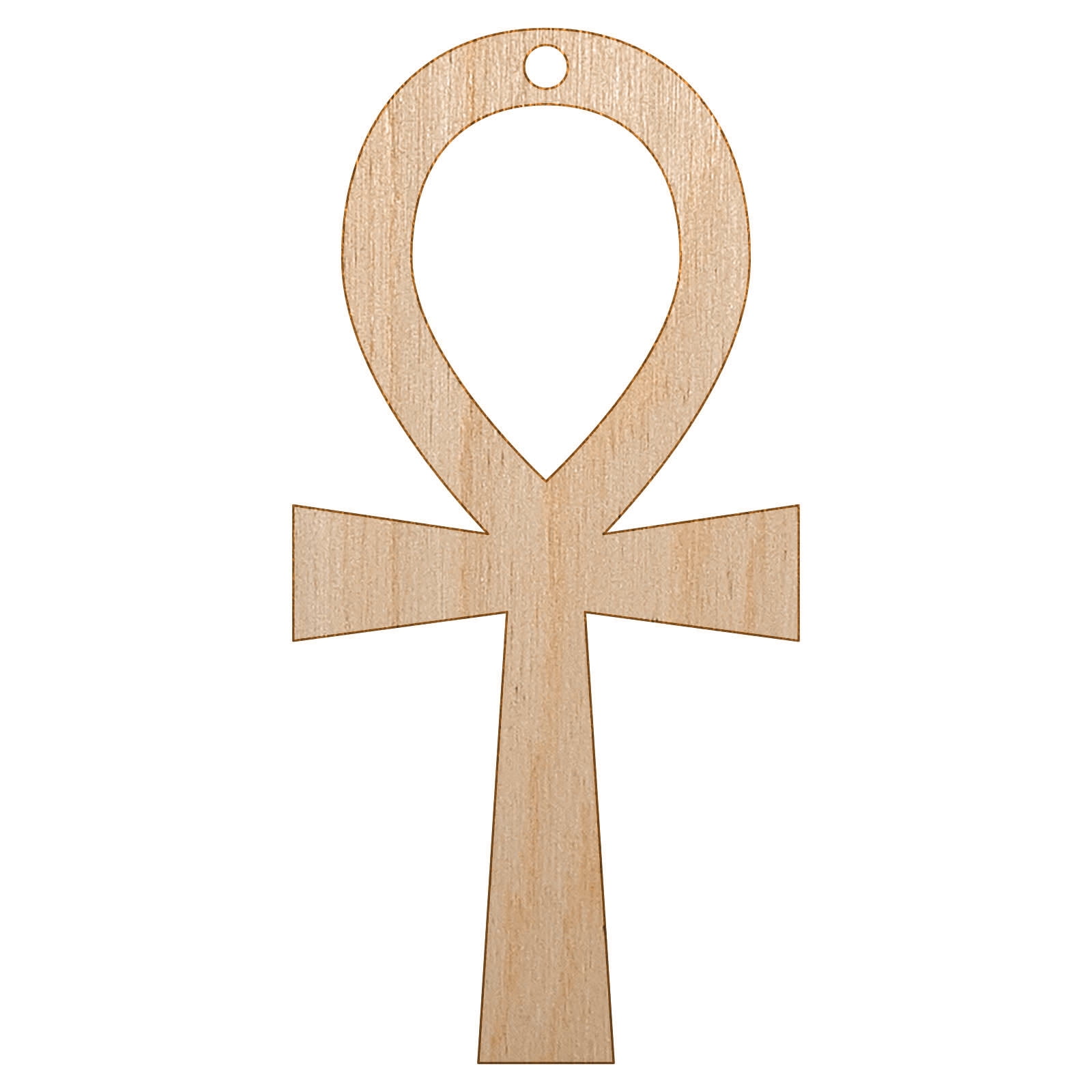 Coptic Cross Ankh Egyptian Hieroglyphic Wood Holiday Christmas Tree ...