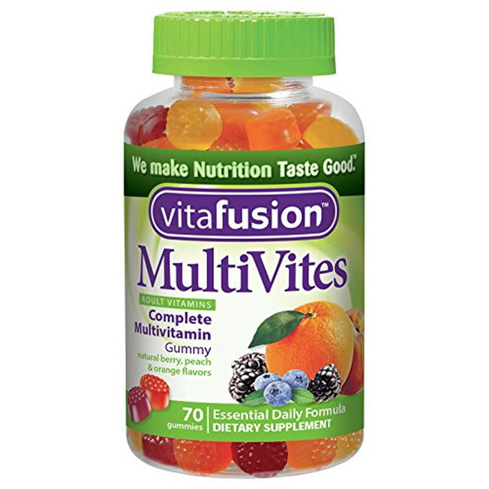 5 Pack Vitafusion Gummy MultiVites Dietary Supplement Berry Peach ...