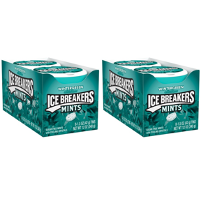 ICE BREAKERS Wintergreen Sugar Free Breath Mints, Multipack with Flavor ...